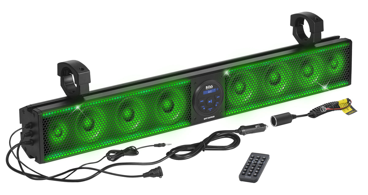 36" RIOT SOUND BAR WITH RGB 8 SPEAKERS FITS 1.5-2.0" BARS – Avalanche ...