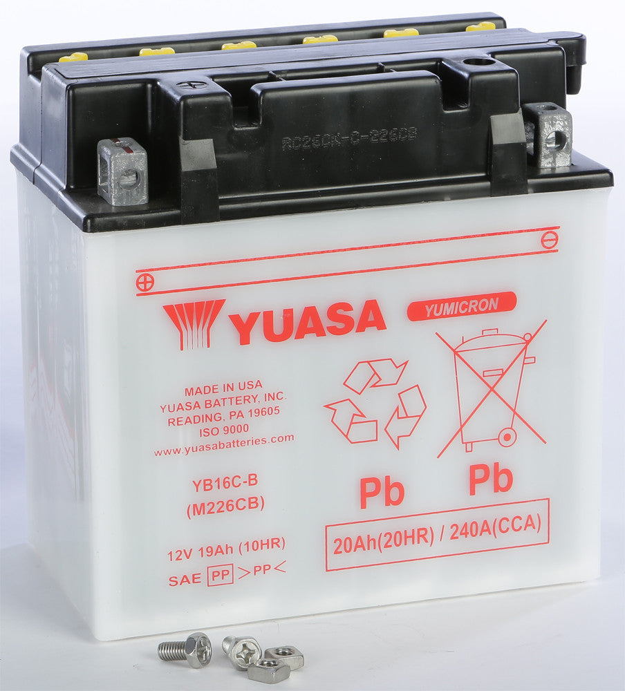 BATTERY YB16C-B CONVENTIONAL – Avalanche Motorsports